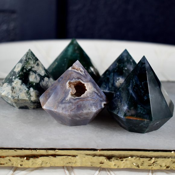 Natural, Crystal, Stone, Wicca, Holistic, Moon | Accents | Moss Agate ...